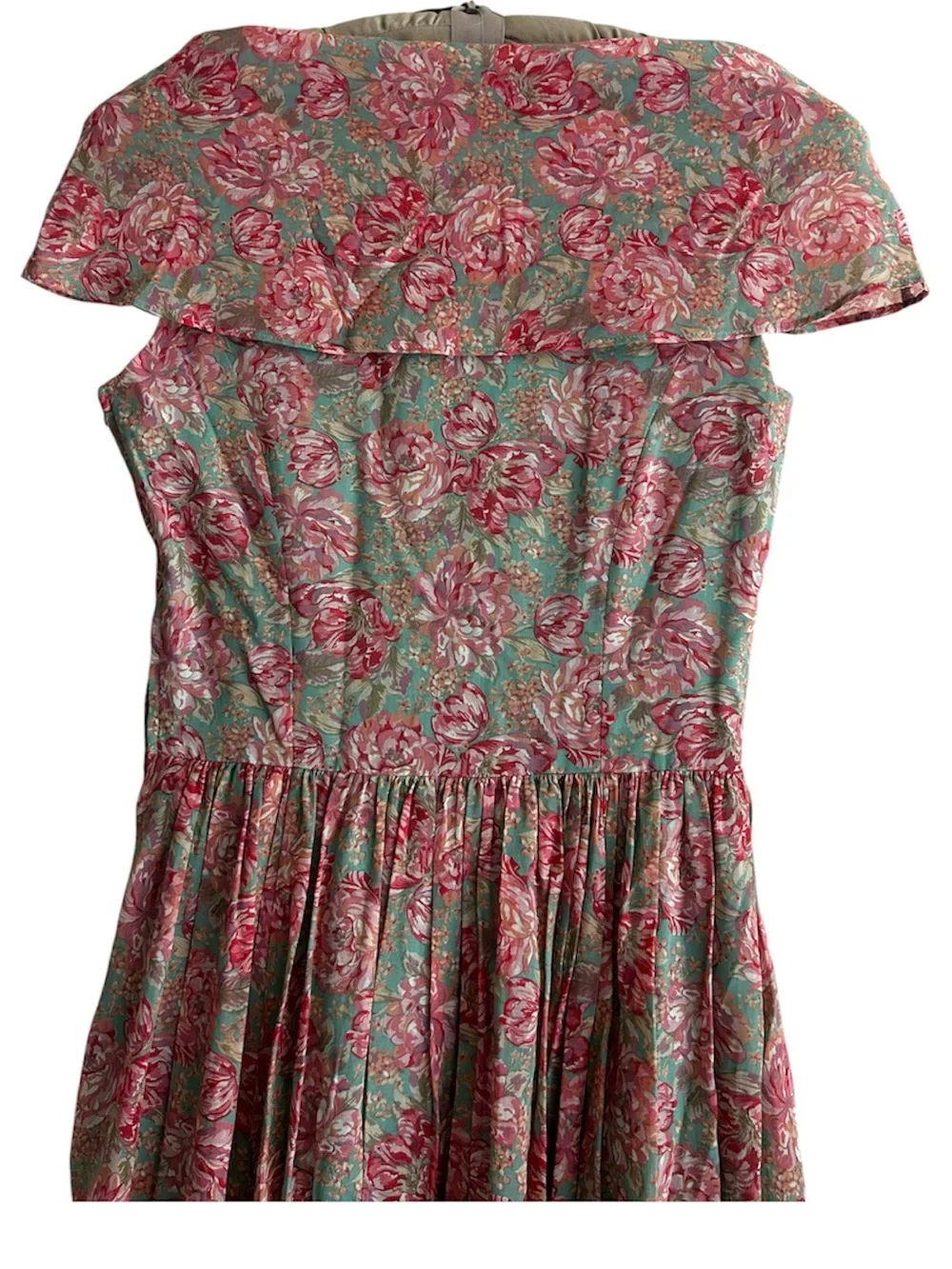 Laura Ashley | Dresses | Vintage Laura Ashley Pink Floral Midi Dress ...